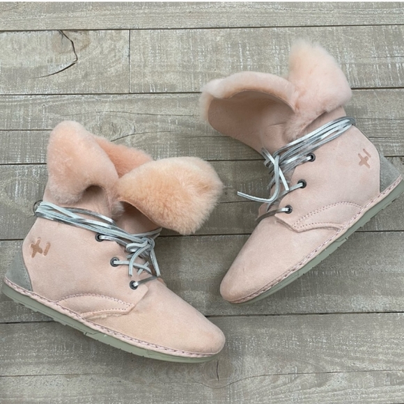 Otz | Shoes | Nib Otz Shoes Troop Weather Suede Shirring Lace Up Boots ...